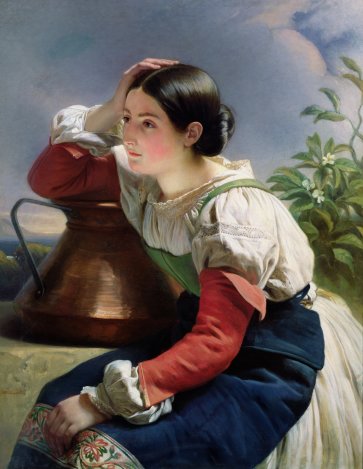 “Young Italian at the Well,” Franz Xaver Winterhalter, circa 1833 ...