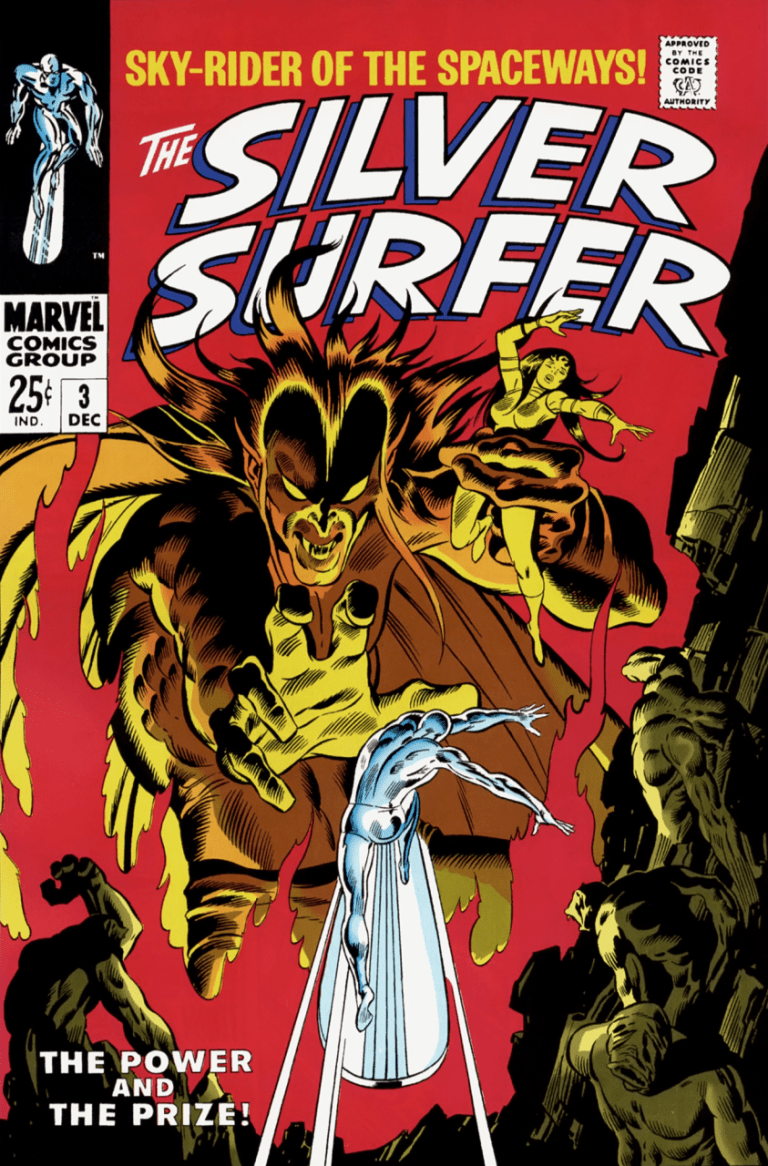 Cover to “The Silver Surfer” #3, John Buscema, 1968 | Eric Robert Nolan ...