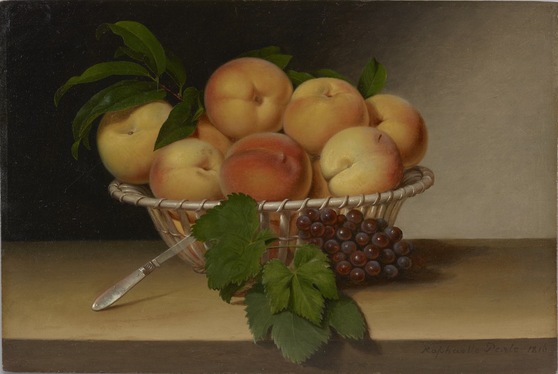 “Still Life: Basket of Peaches,” Raphaelle Peale, 1816 | Eric Robert ...