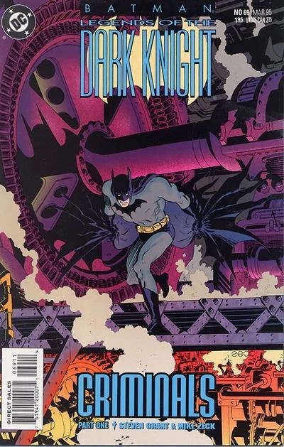 Cover to “Batman: Legends of the Dark Knight” #69, Mike Zeck, 1995 ...