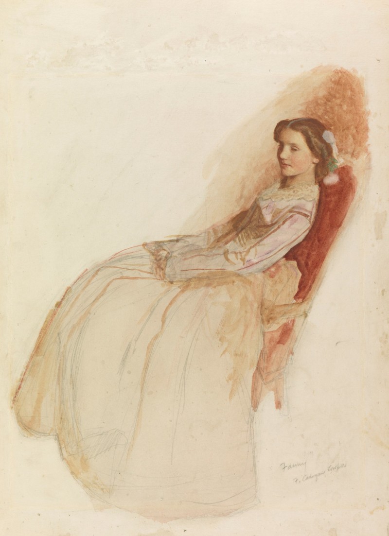 “Fanny, Sketch Of A Girl In Crinoline Dress,” Frank Cadogan Cowper ...